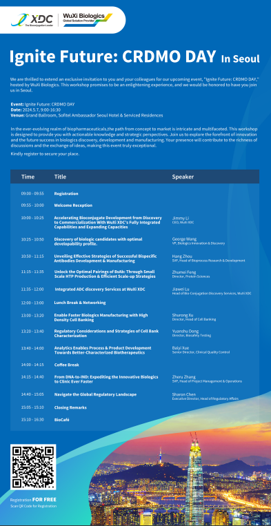 Ignite Future: CRDMO DAY in SEOUL 참가 기업 모집 공고 교육 및 행사>알림마당-제약산업정보포털